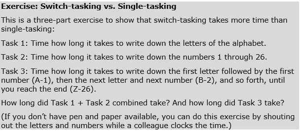 Single-tasking: A Way to Boost Your Productivity and Energy